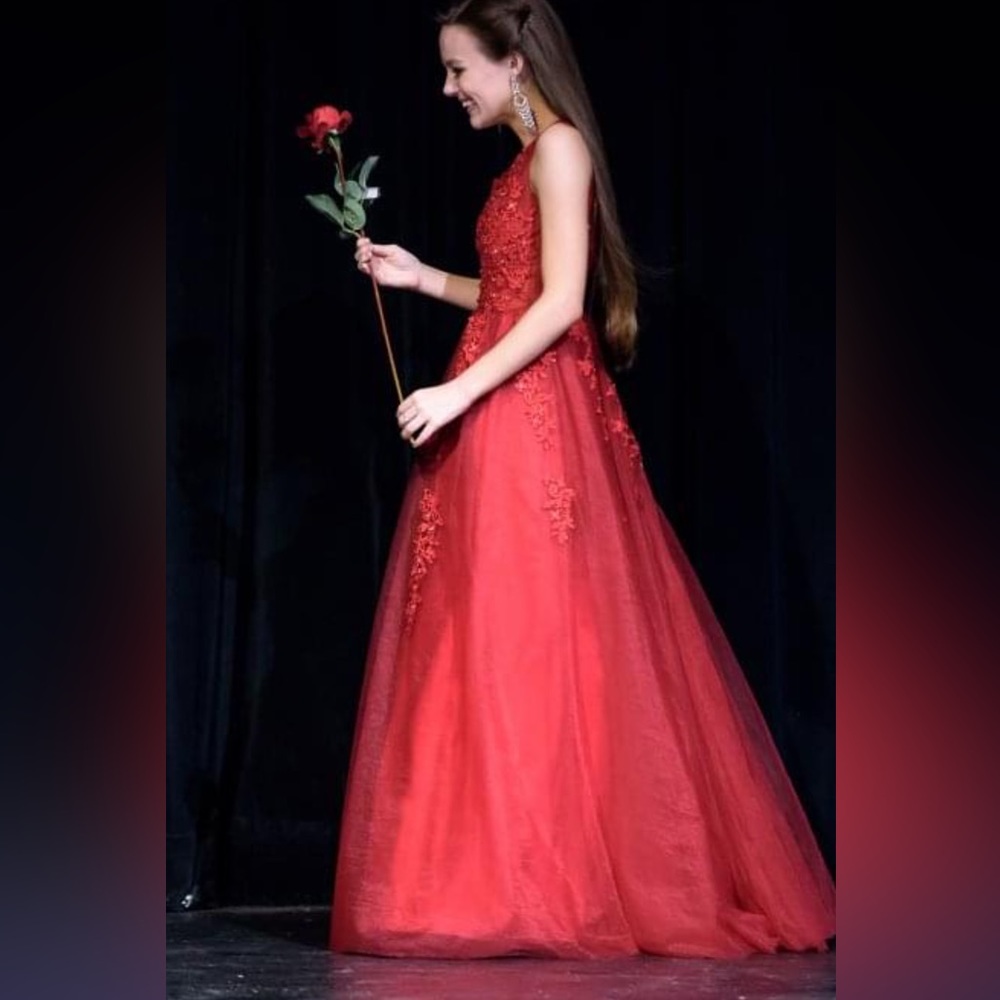 Red Pageant Dress - Gem